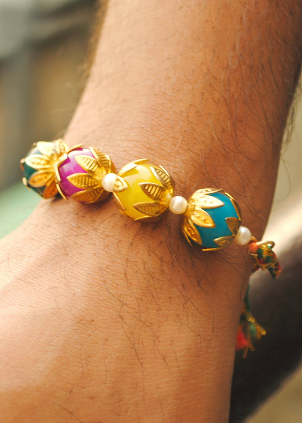 Get Multicoloured Big Motif Rakhi at ₹ 199 | LBB Shop