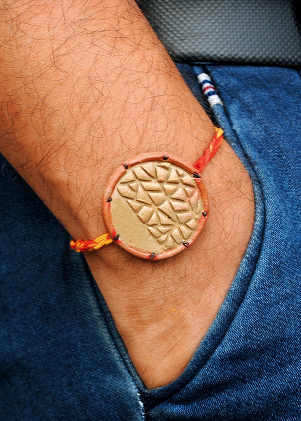 Get Mountain Matrix Clay Rakhi "The Abstract Nature Collection" at ...