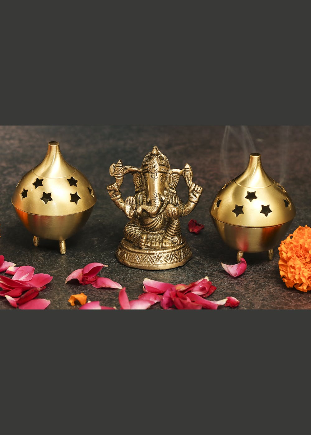 Get Two Jyots With Ganesha Statue In A Gift Box at ₹ 1999 | LBB Shop