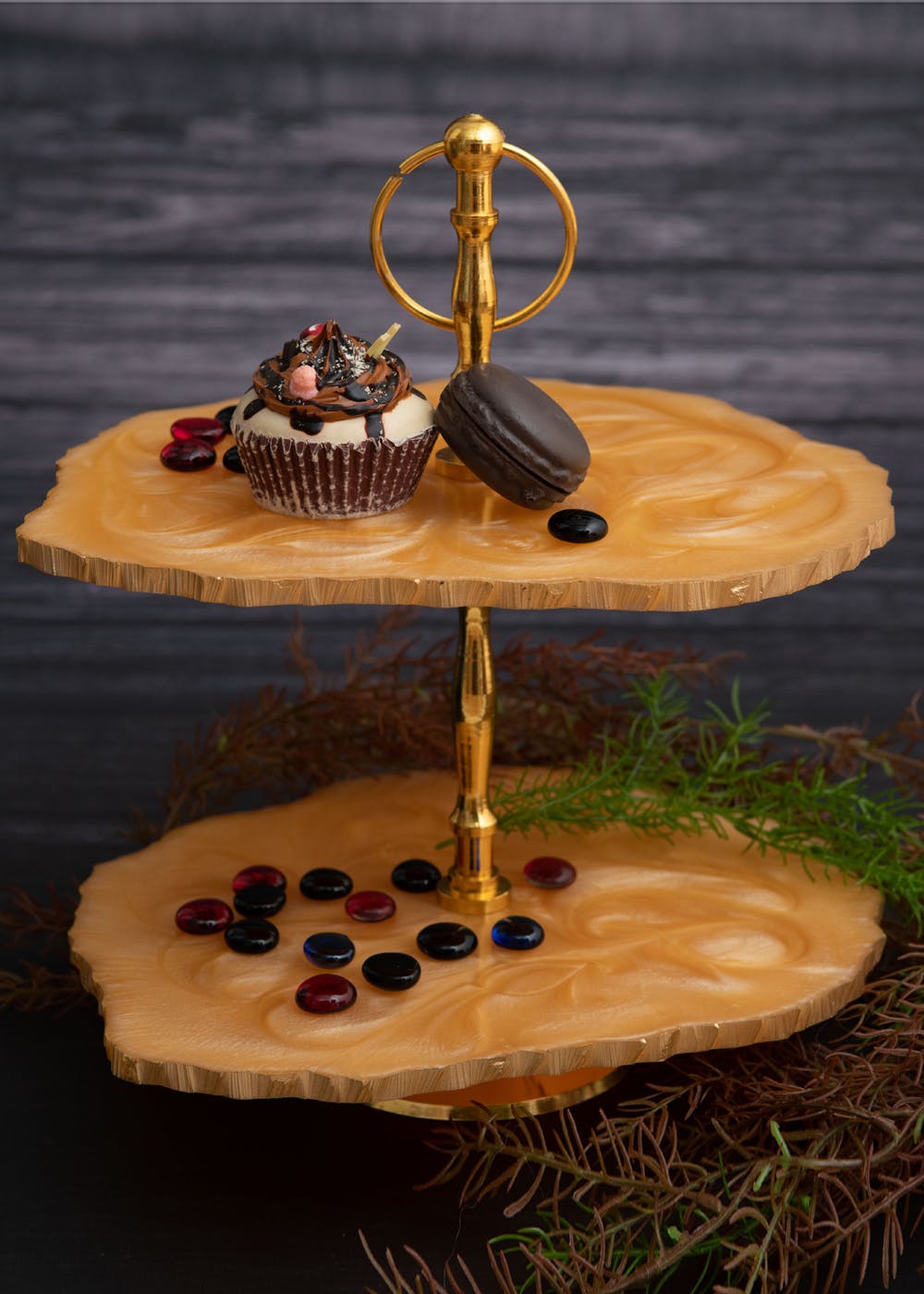 Get 2 Tier Resin Cake Platter at ₹ 1995 | LBB Shop