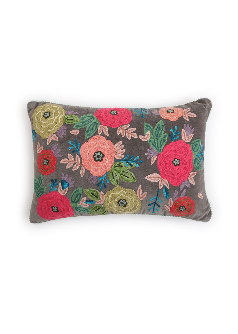 Get Cotton Velvet Flower Design Cushion Cover at ₹ 1550 | LBB Shop