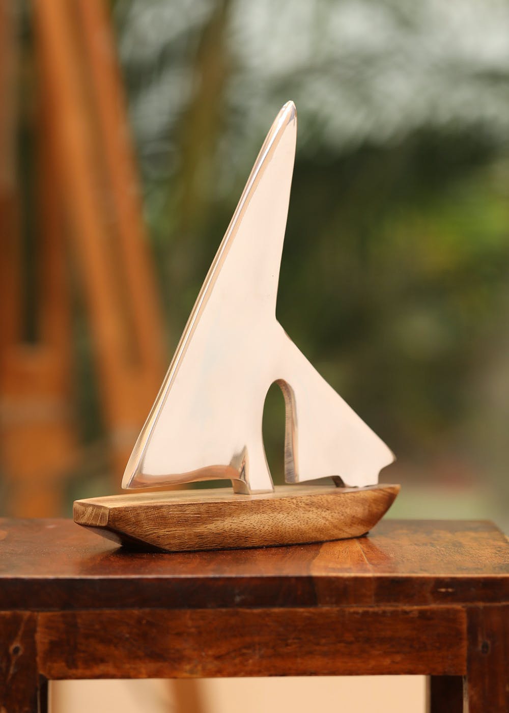 Get Sailing Boat Table Décor with Wooden Base at ₹ 550 | LBB Shop