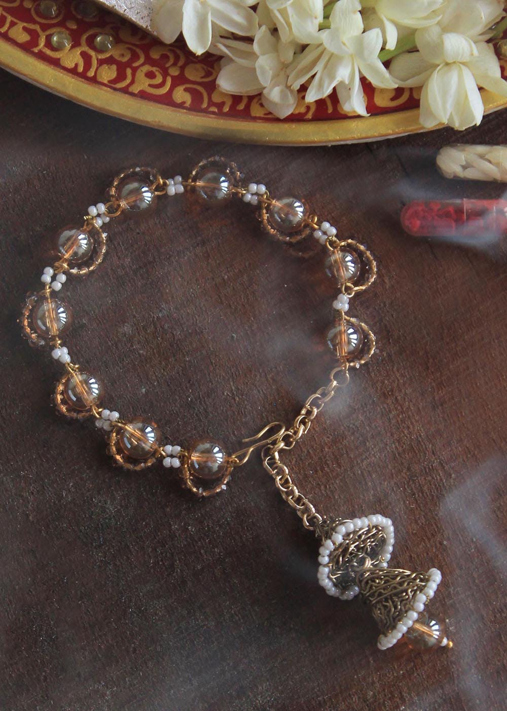 Get Sheeny Bead Lumba Rakhi at ₹ 350 | LBB Shop