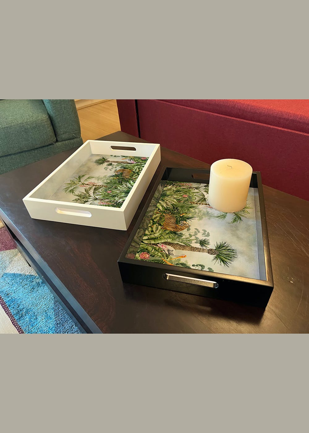 Get Plant Printed MDF Wood Tray at ₹ 2100 | LBB Shop