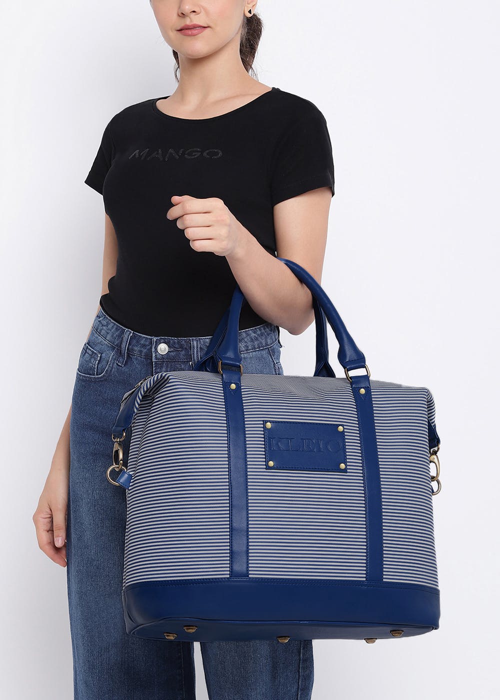 Get Striped Long Weekender Bag at ₹ 2999 | LBB Shop