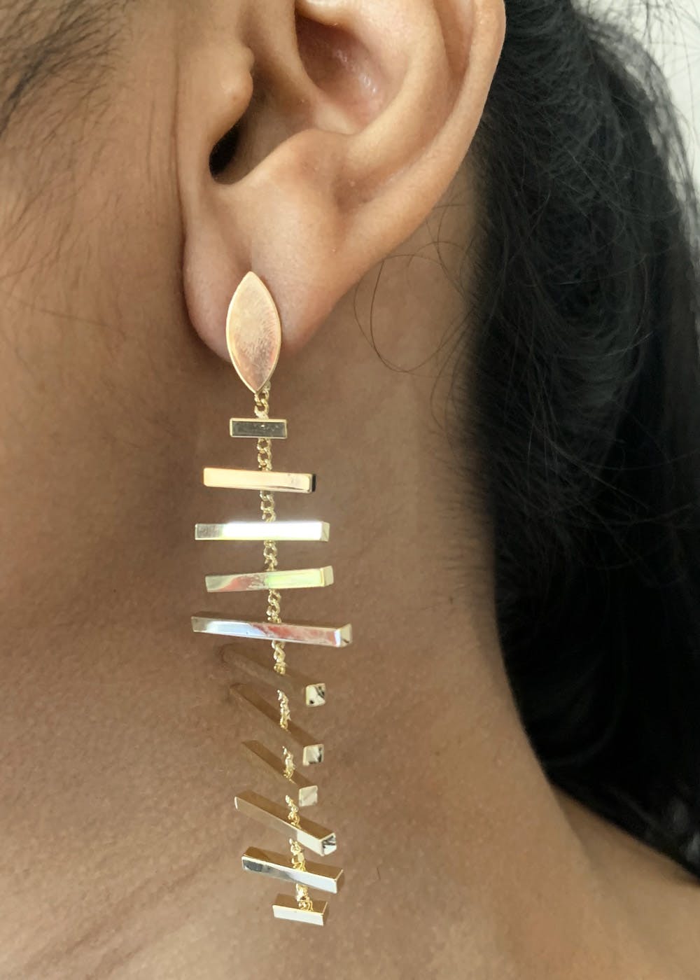 Get Gold Plated Line Bars Drop Earrings at ₹ 580 | LBB Shop