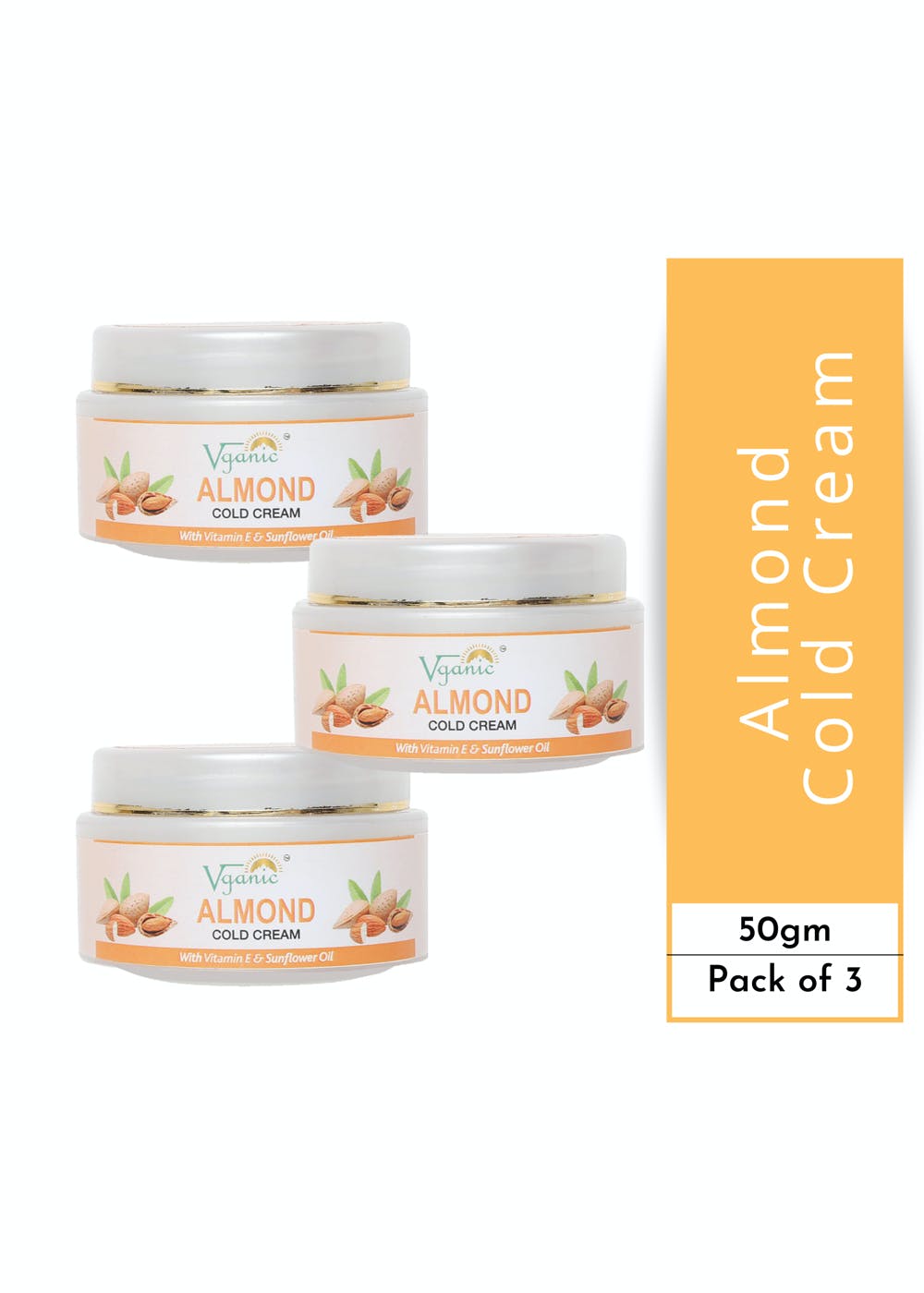 Get Almond Cold Cream - Pack of 3 (50gm Each) at ₹ 129 | LBB Shop