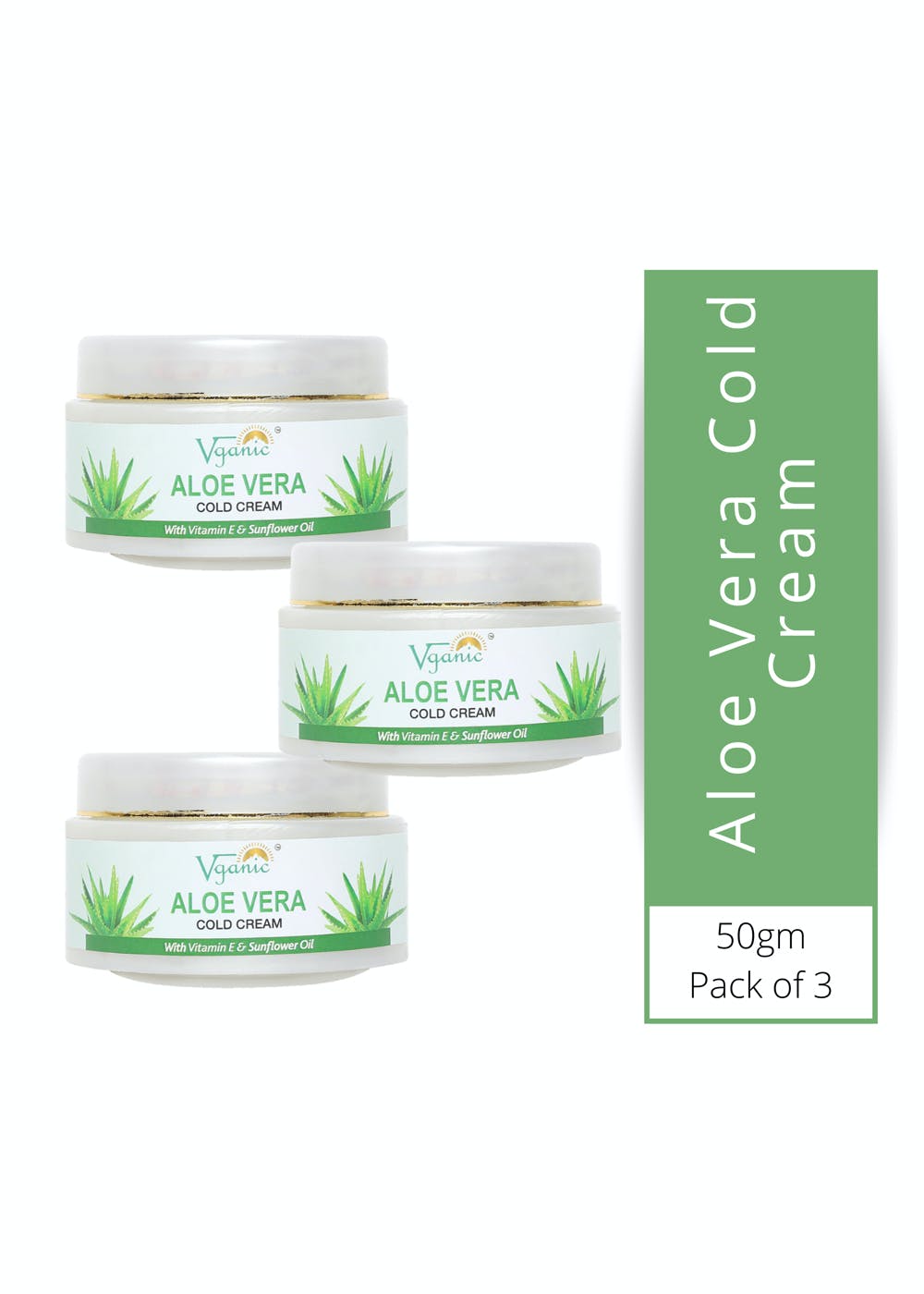 Get Aloe Vera Cold Cream - Pack of 3 (50gm Each) at ₹ 139 | LBB Shop