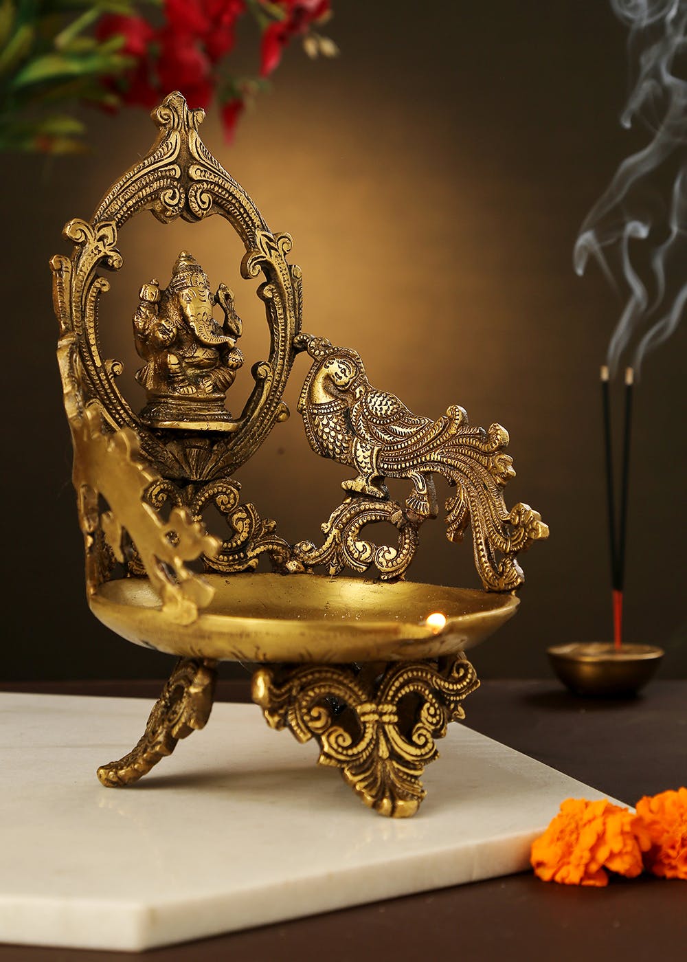 Get Ganesha With Large Diya at ₹ 7948 | LBB Shop