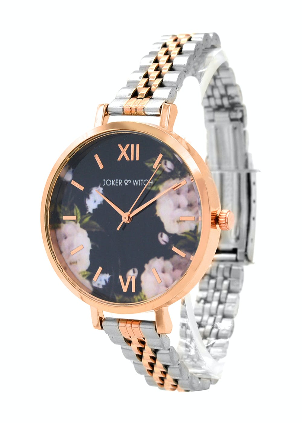 Get Fleur Black Dial Rose Gold & Silver Watch at ₹ 2199 | LBB Shop