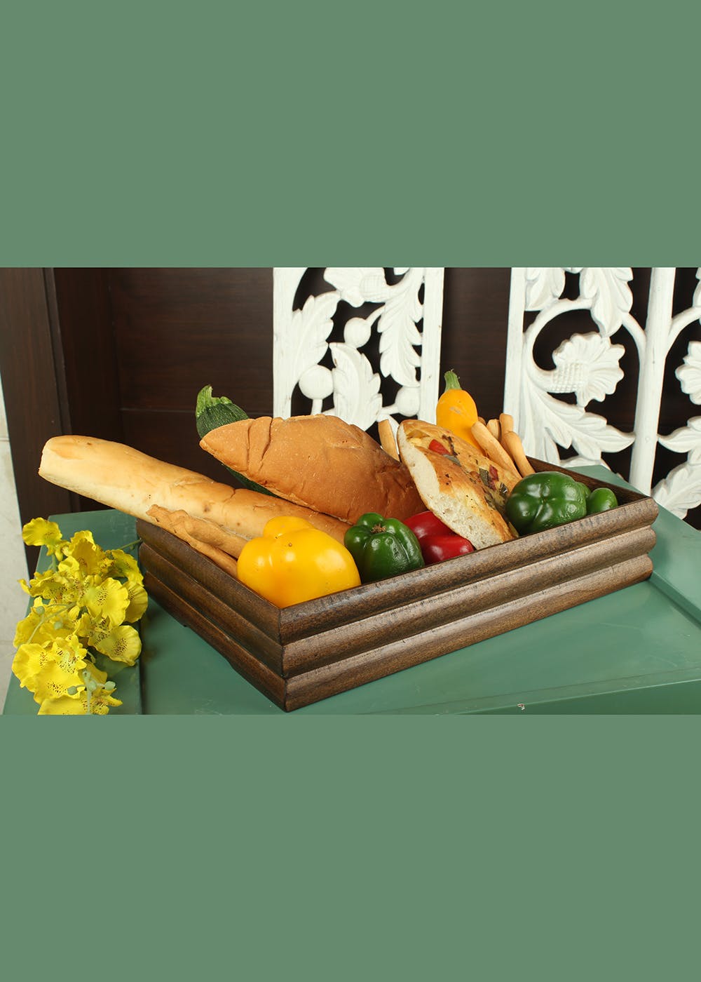 Get Ribbed Sides Deep Tray In Wenga at ₹ 1299 | LBB Shop