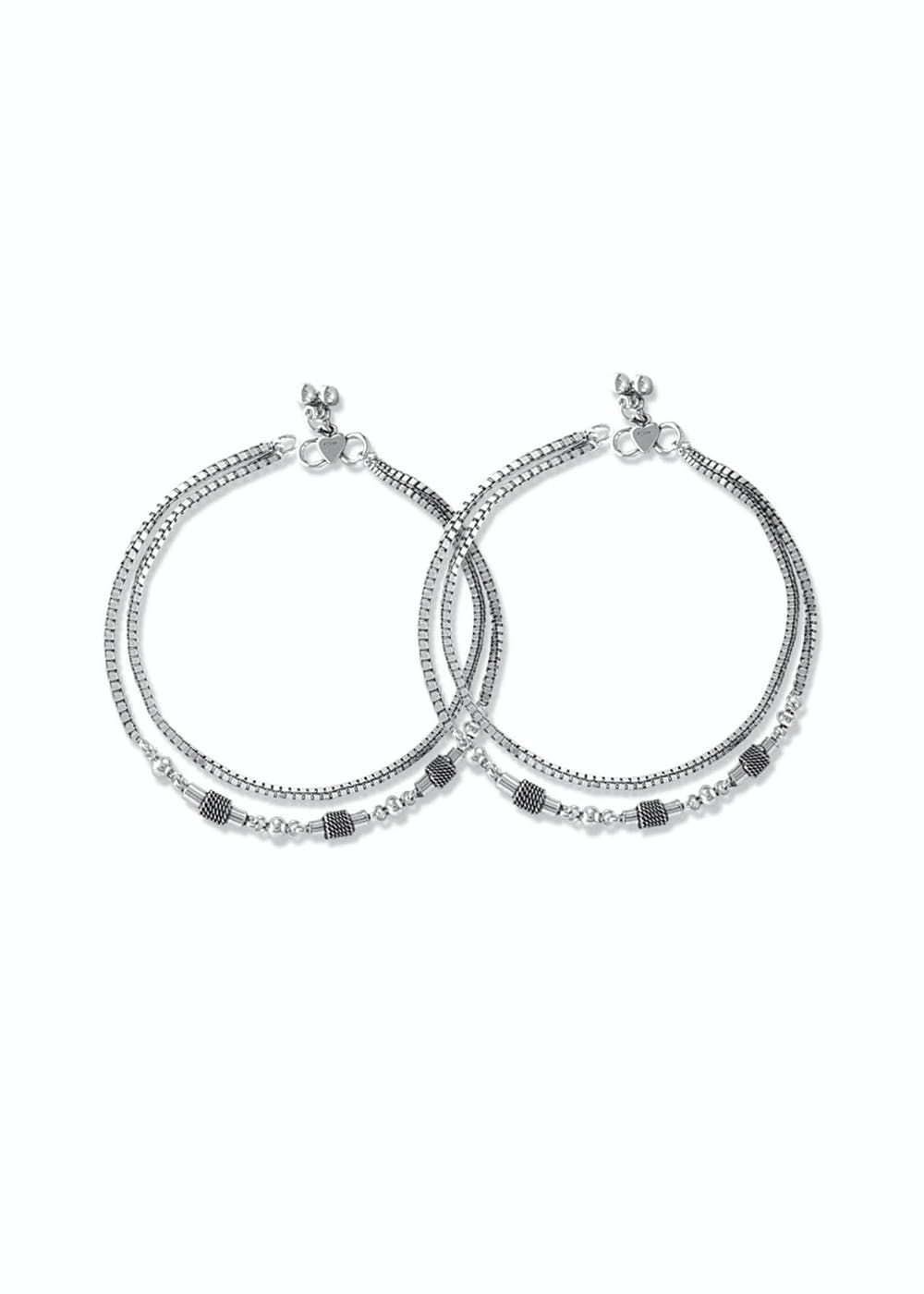 Get Double Chain Beads Anklets at ₹ 7192 | LBB Shop