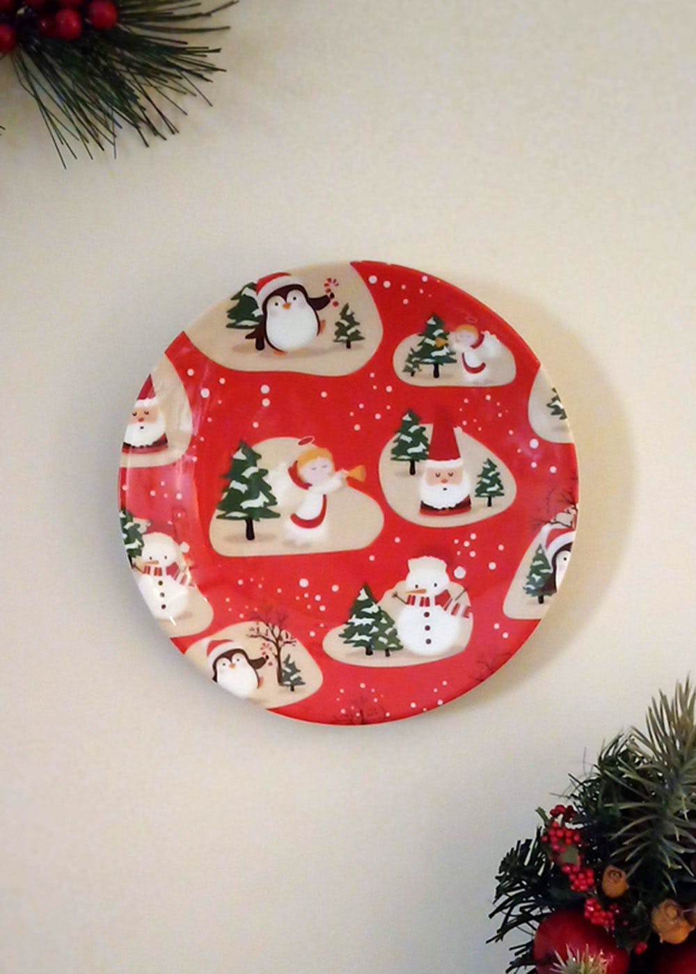 Get Angel and Snowman Wall Plate at ₹ 800 | LBB Shop