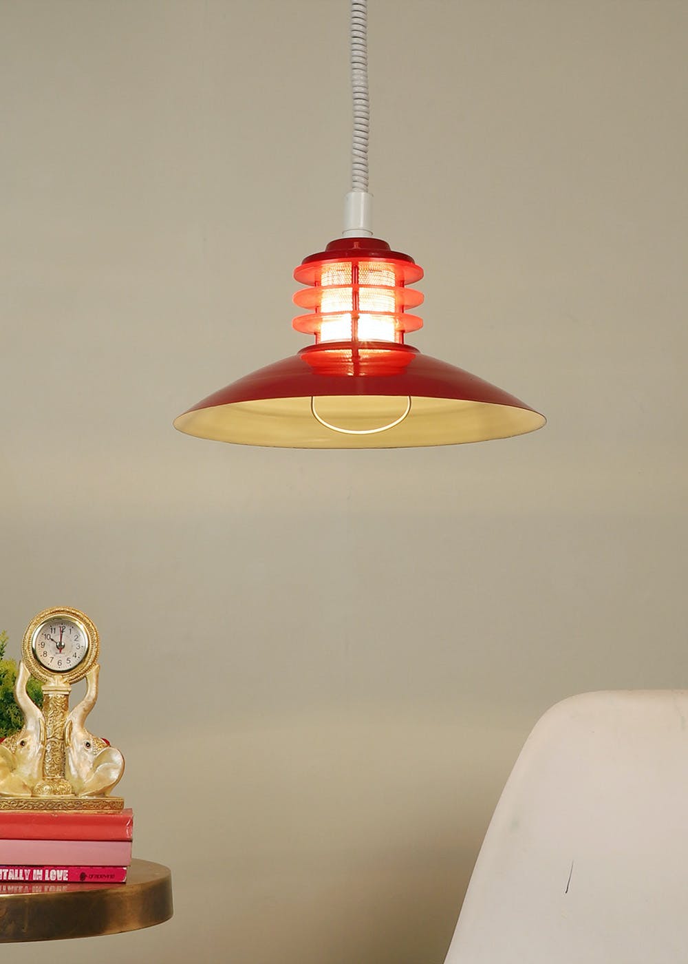 Get Fitful Red Iron Hanging Lights at ₹ 1768 | LBB Shop