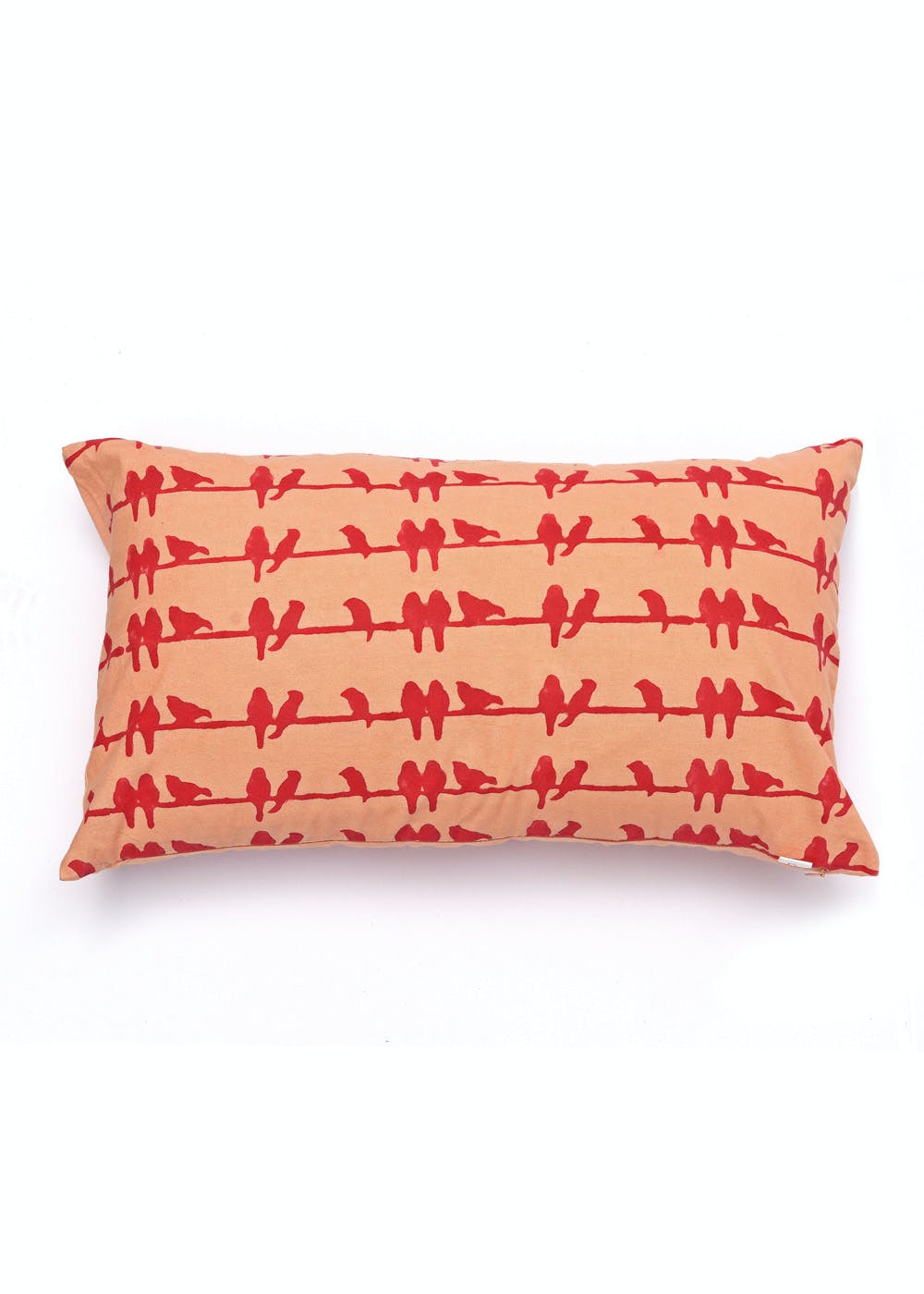 Get Whispering Red Birds Rectangle Cushion Cover (12x20 Inches) at ...