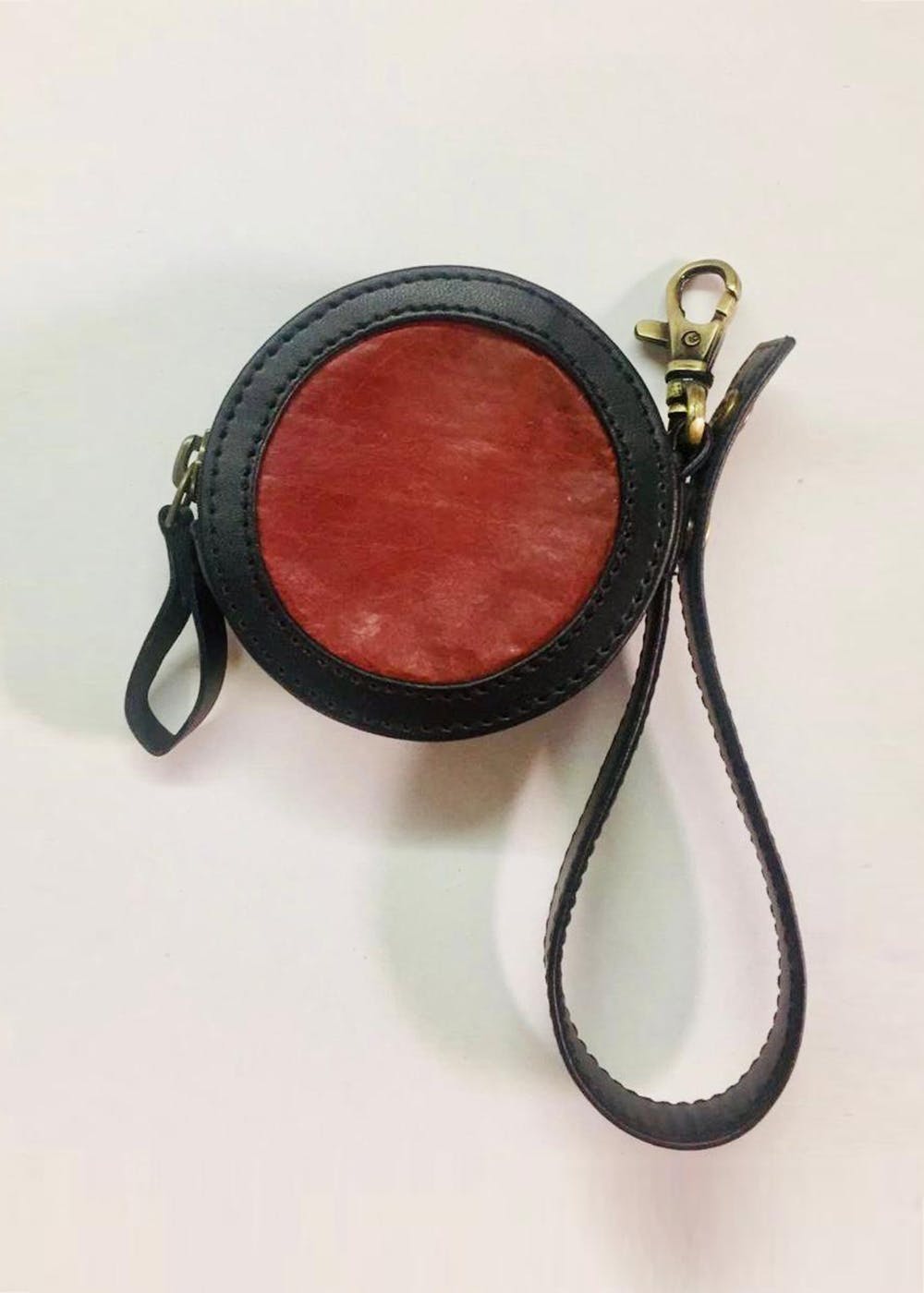 Get Red Patch Detail Black Round Coin Pouch at ₹ 2500 | LBB Shop