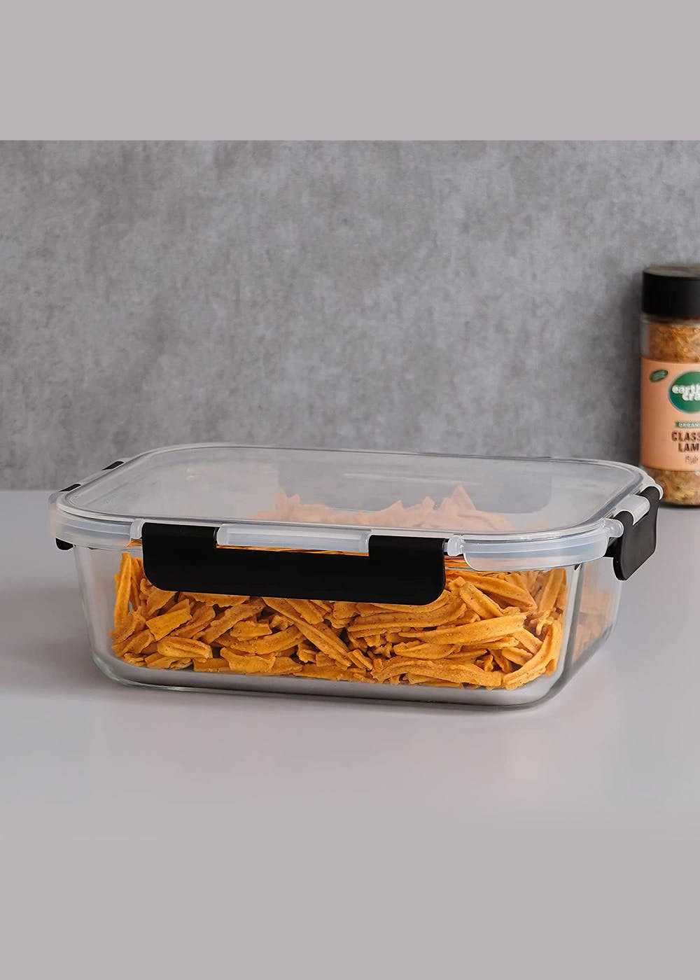 Get Borosilicate Rectangle Microwave Oven Safe Glass Container with ...