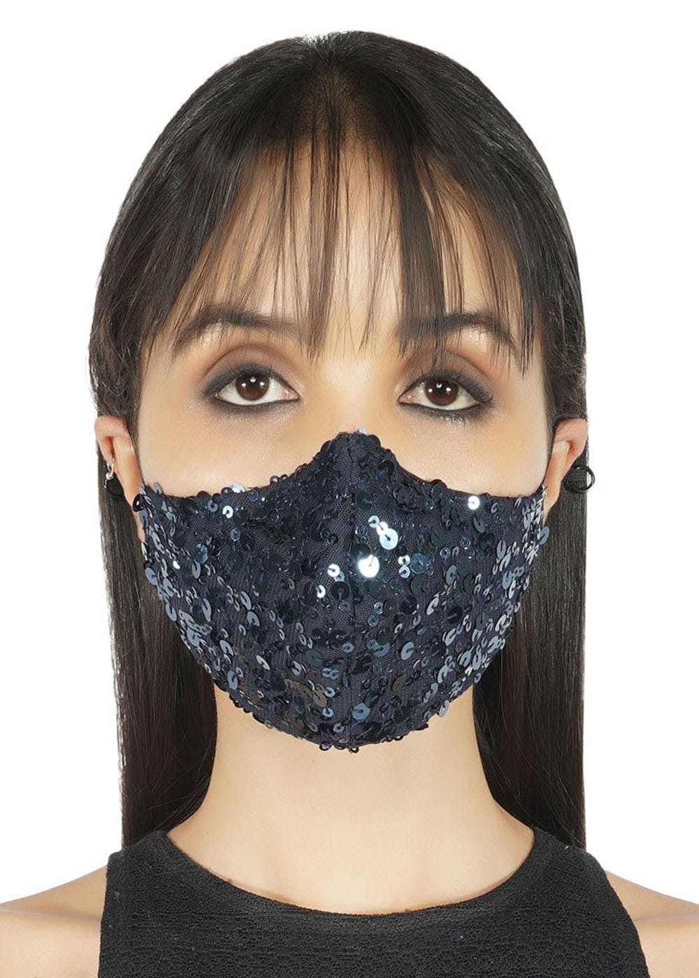 Get Navy Sequin Mask at ₹ 290 | LBB Shop