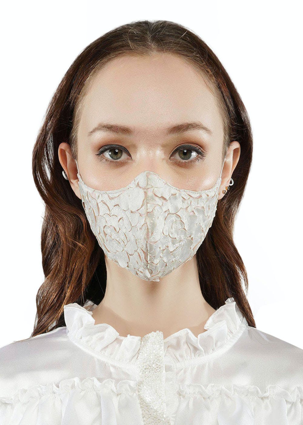 Get Laser Cut White Lace Mask at ₹ 290 | LBB Shop