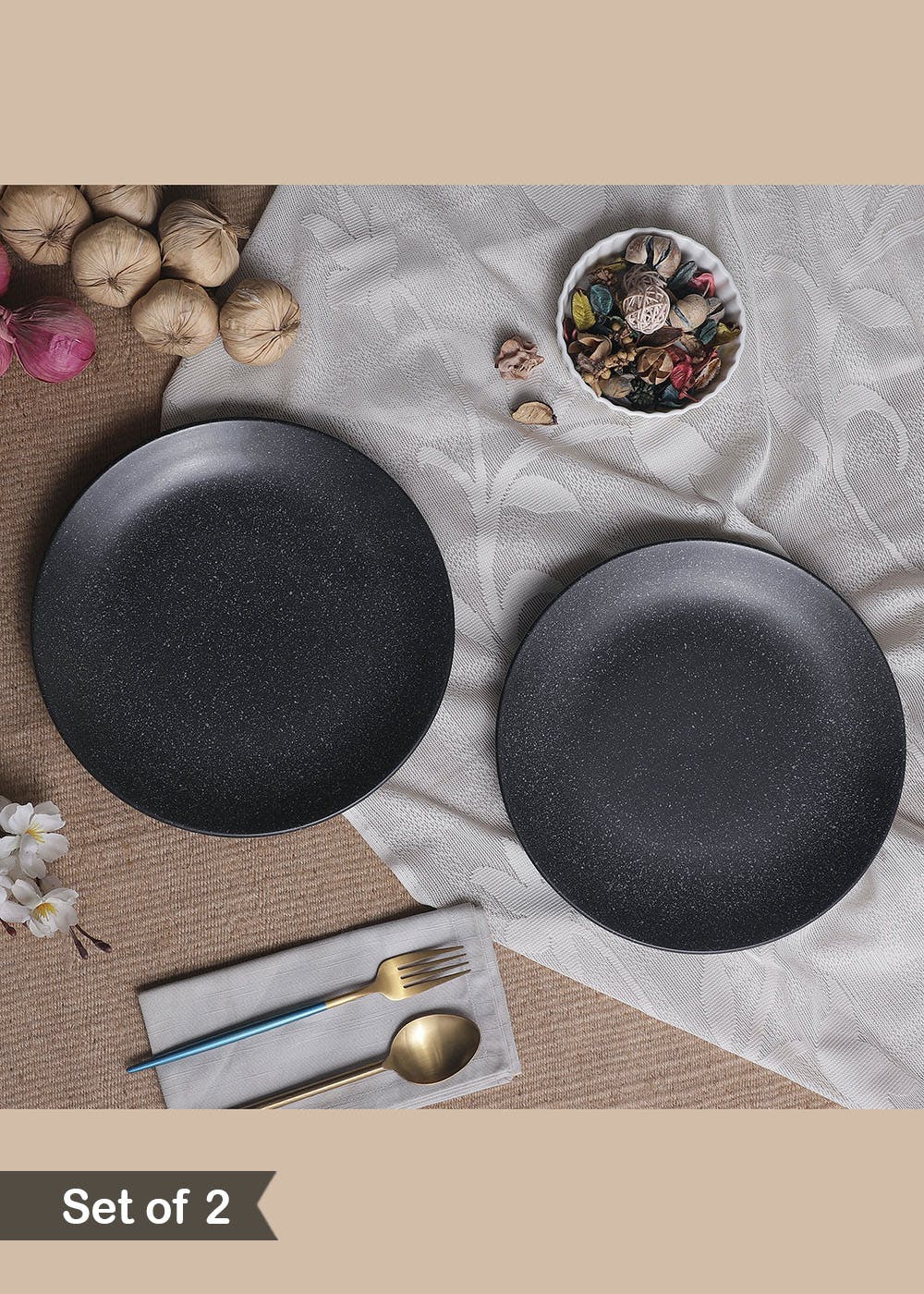 Get Handpainted Ceramic Dotted Matte Dinner Plates Dinnerware Serving ...