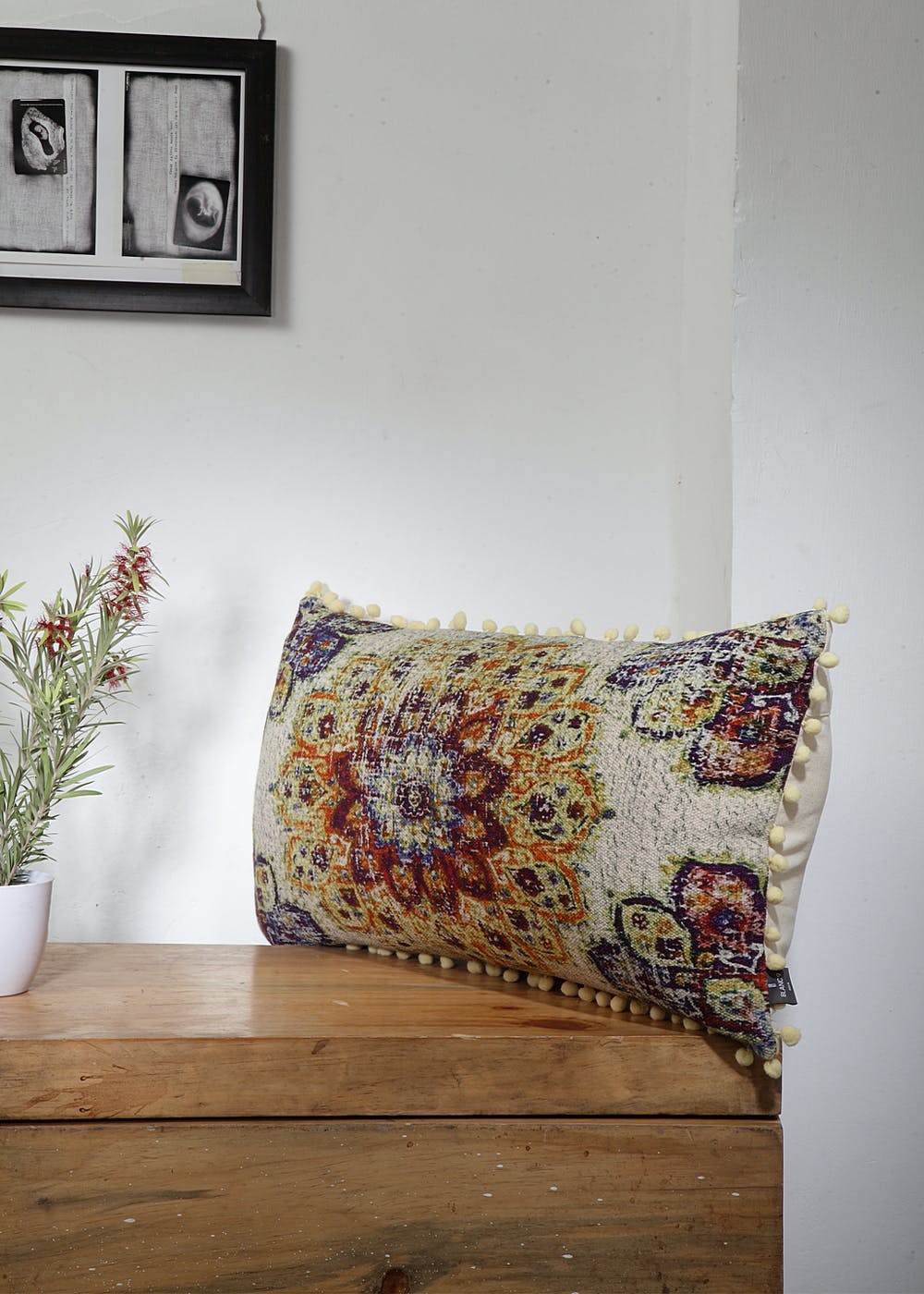 Get Galeecha Filled Cushion (Yellow Red Blue) at ₹ 765 | LBB Shop