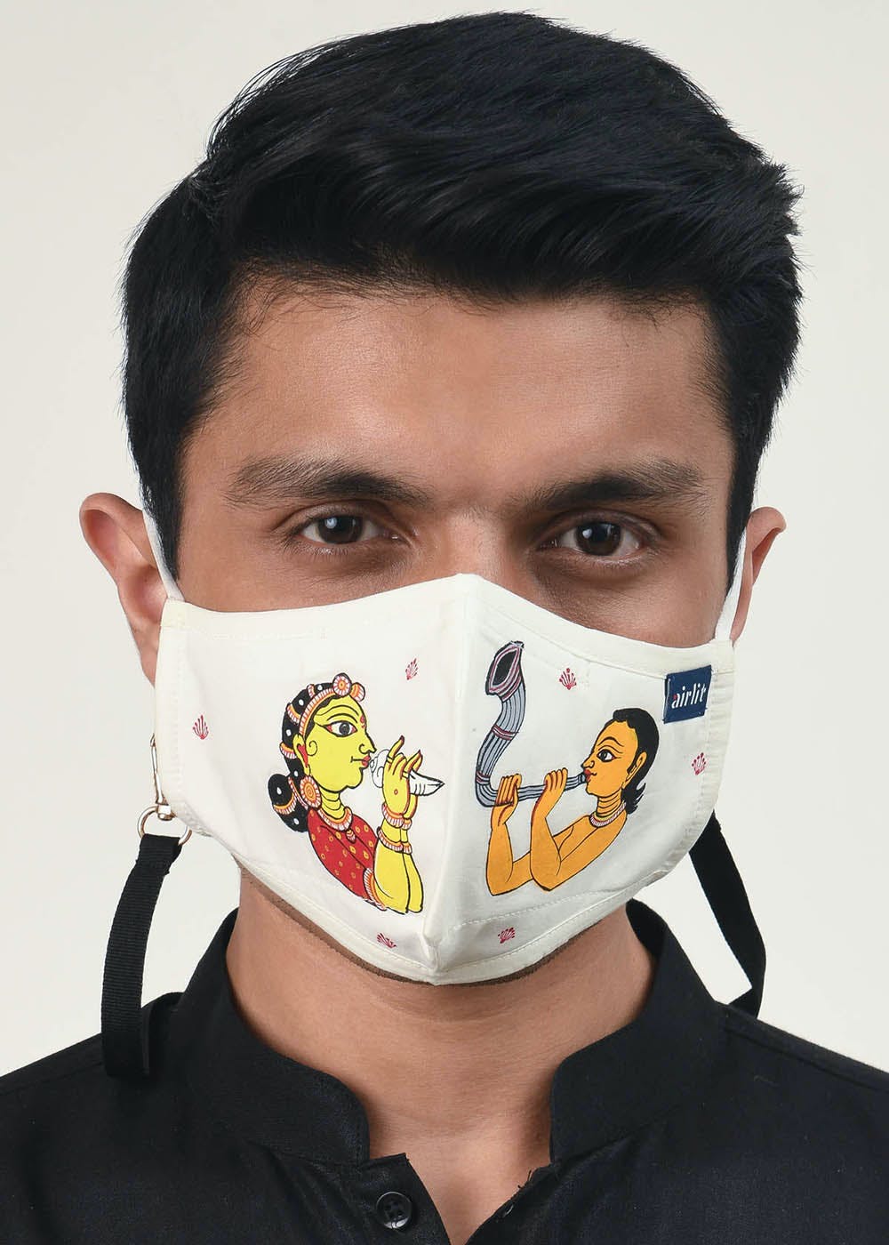 Get The Sitalsasthi Carnival Pattachitra Art Hand Painted Reusable Mask ...