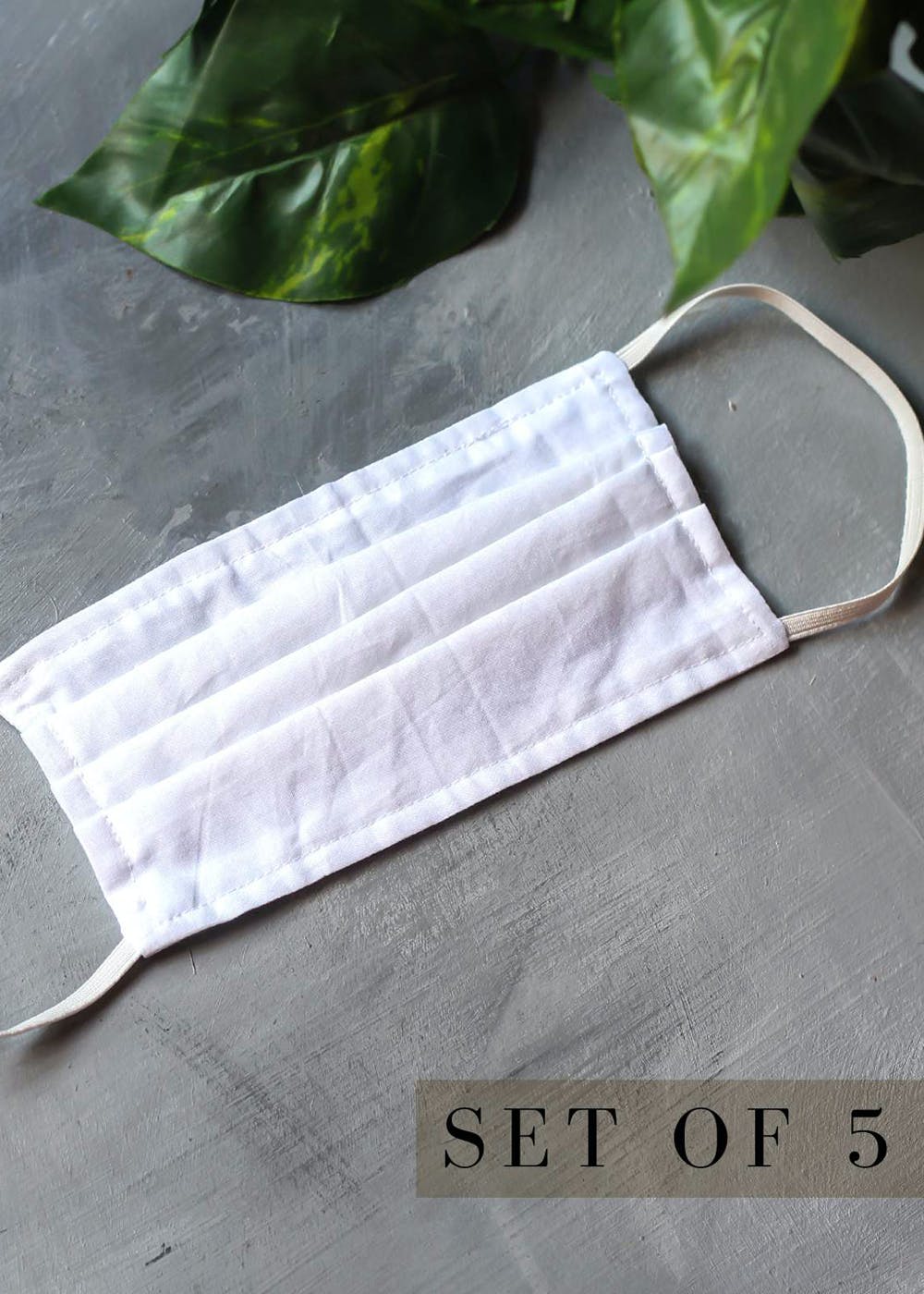 Get Solid Face Mask Set of 5 at ₹ 495 | LBB Shop