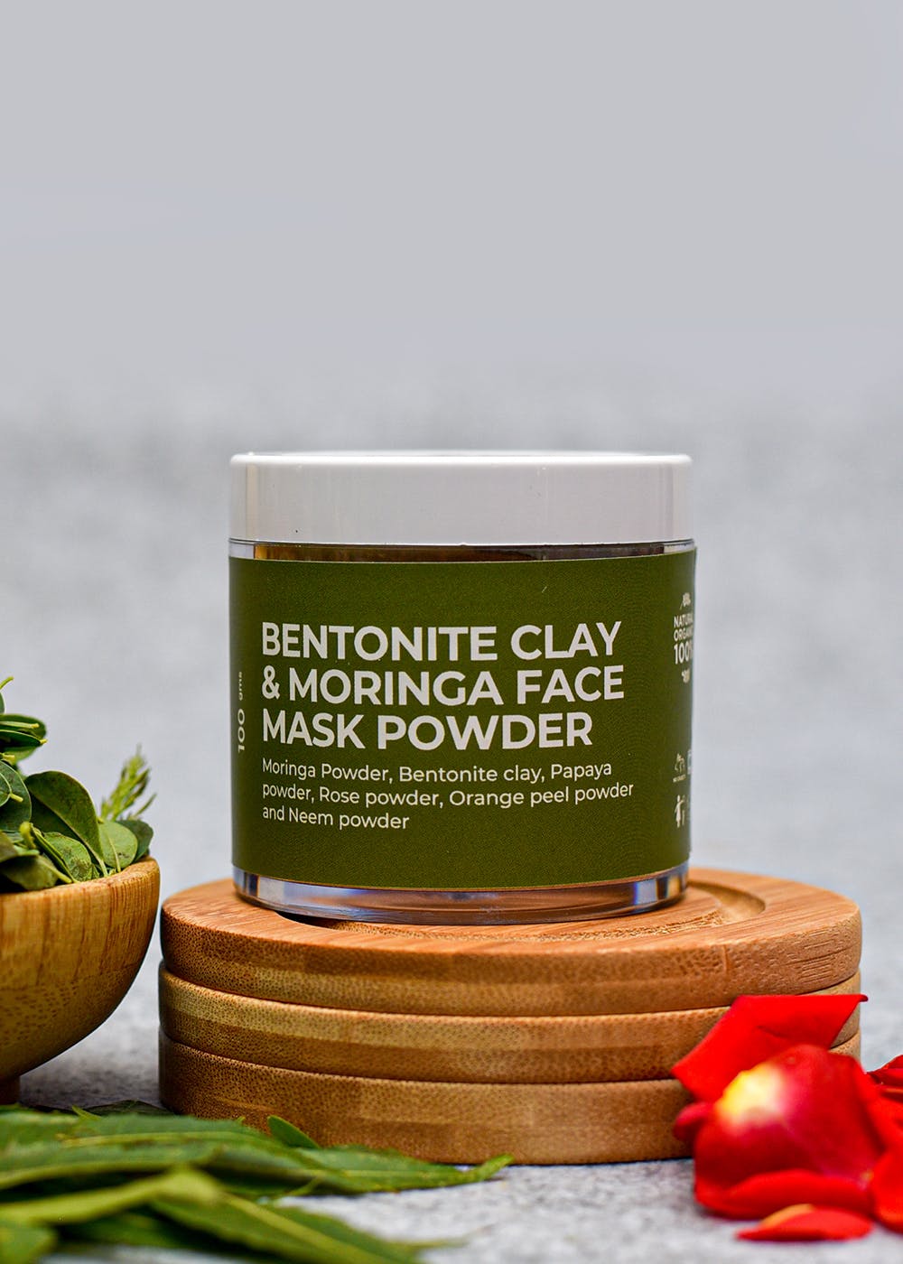 Get Bentonite Clay & Moringa Face Mask Powder - 100gm at ₹ 650 | LBB Shop