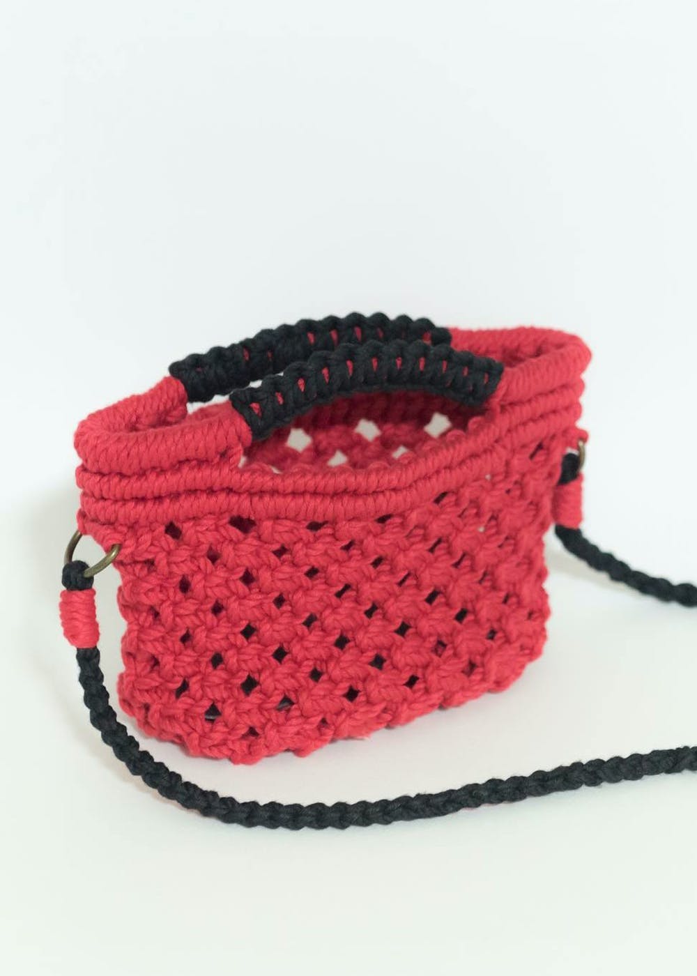 Get Red Macrame Handheld Bag at ₹ 1150 | LBB Shop