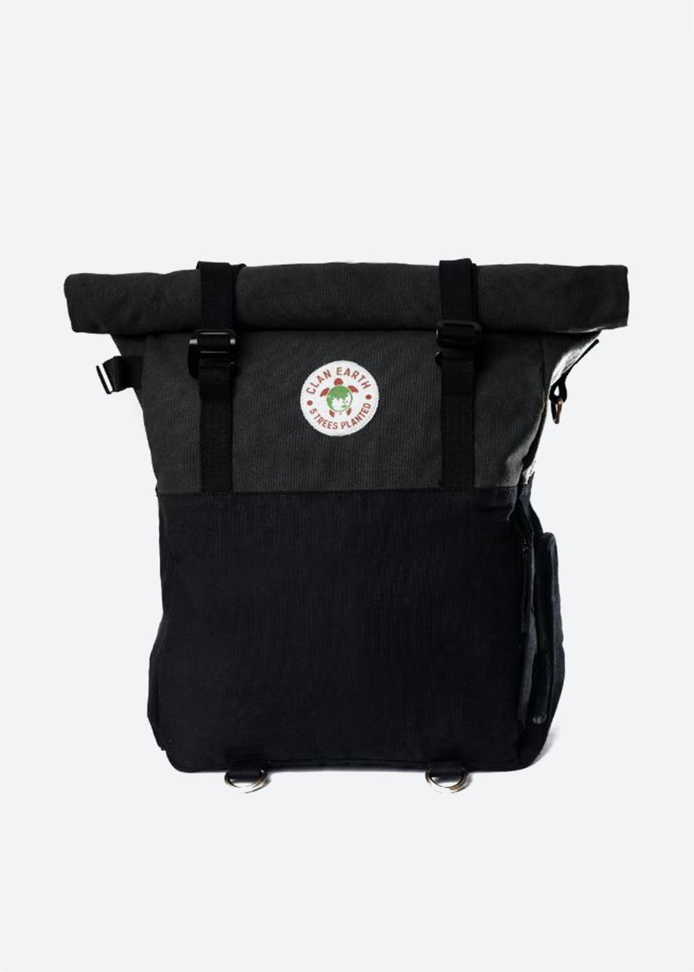Get Front Pocket Detail Contrast Panel Black Solid Backpack at ₹ 2800 ...