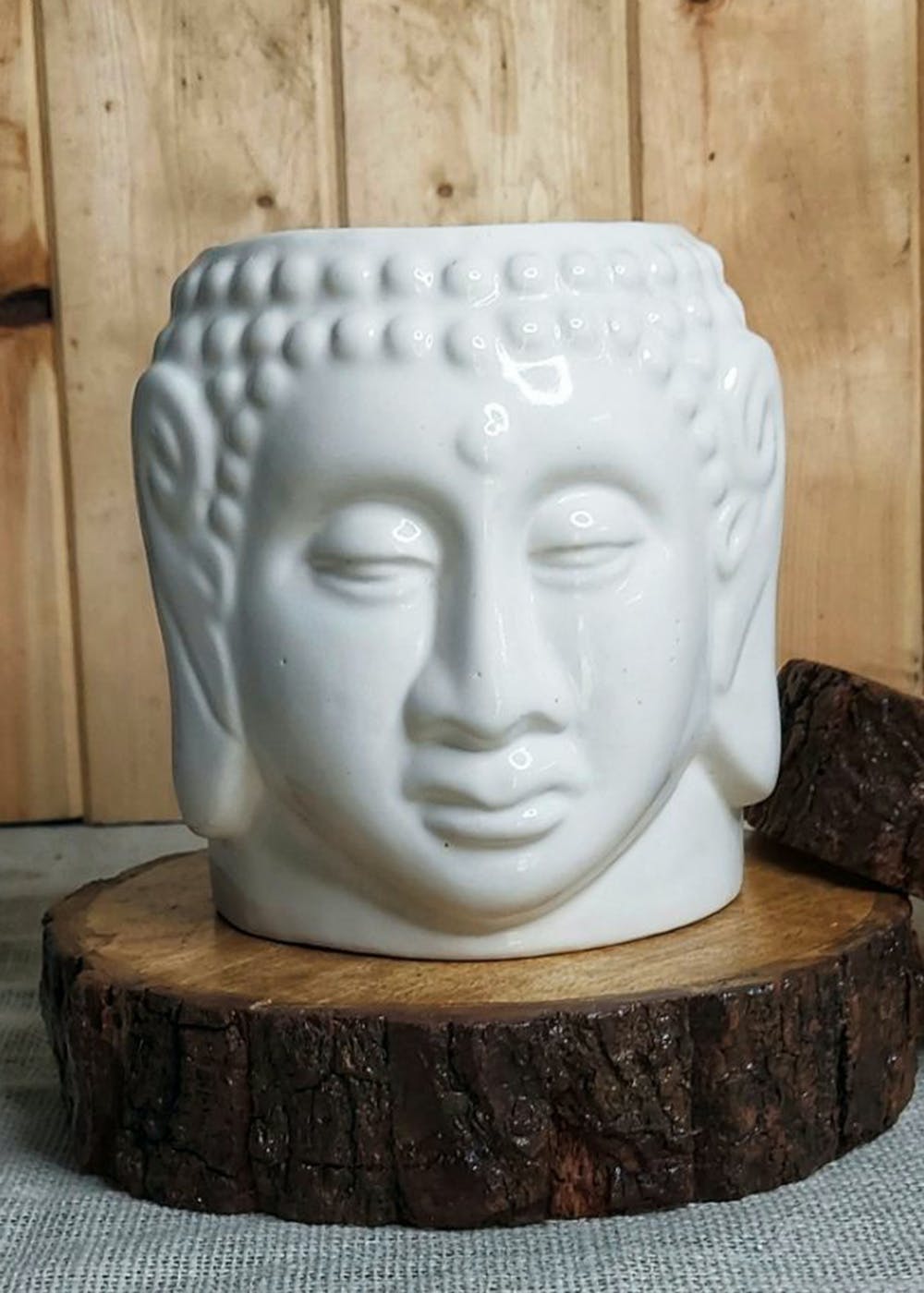 Get Buddha White Ceramic Pot at ₹ 360 | LBB Shop