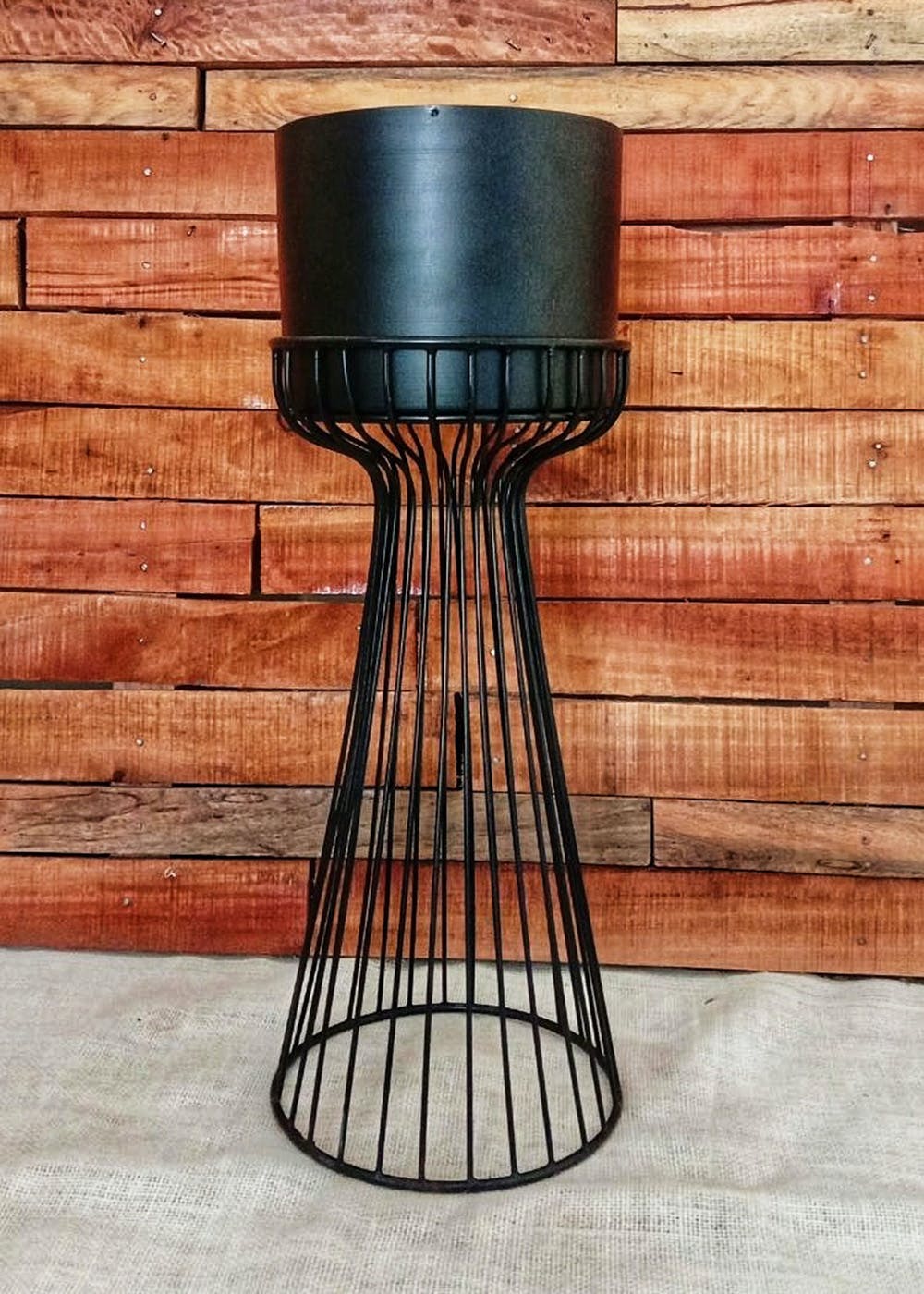 Get Black Indoor Planter with Stand at ₹ 2209 | LBB Shop