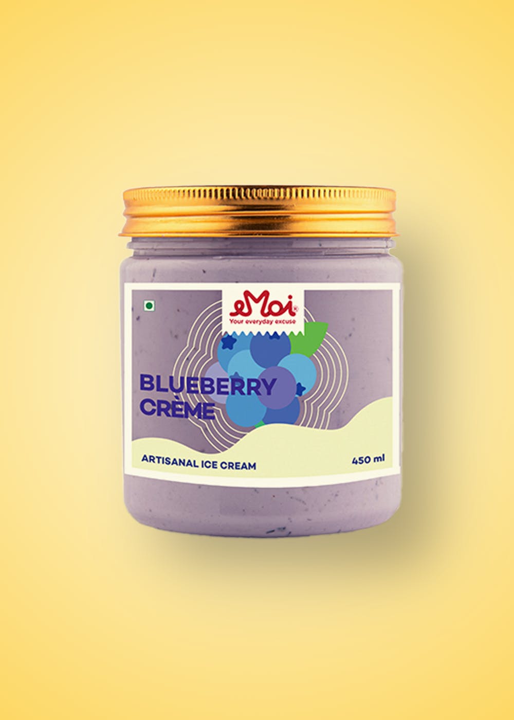 Get Blueberry Crème' Ice-Cream Jar at ₹ 360 | LBB Shop