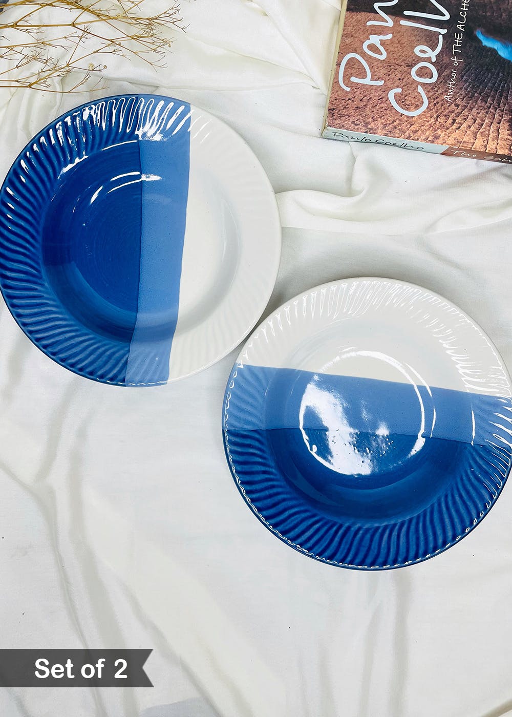 Get Blueberry Pasta Plate- Set of 2 at ₹ 550 | LBB Shop