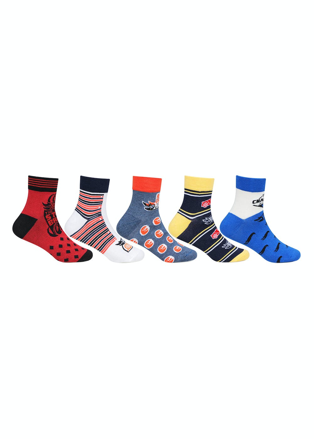 Get Bonjour Hot Wheels Ankle Socks for Boys by Bonjour- Pack Of 5 at ...