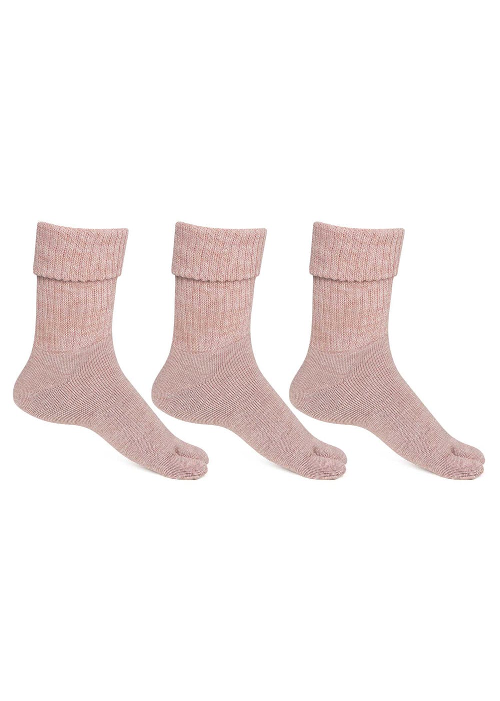Get Fawn Color Woolen Thumb Socks - Pack of 3 at ₹ 705 | LBB Shop