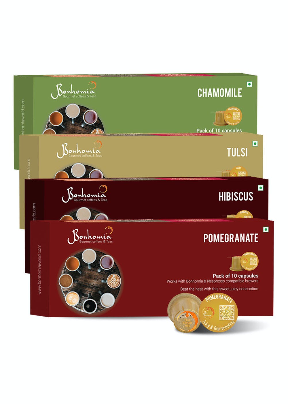 Get Bloom Tea Capsules Assorted Combo - Pack of 3 (10 Capsules Each) at ...