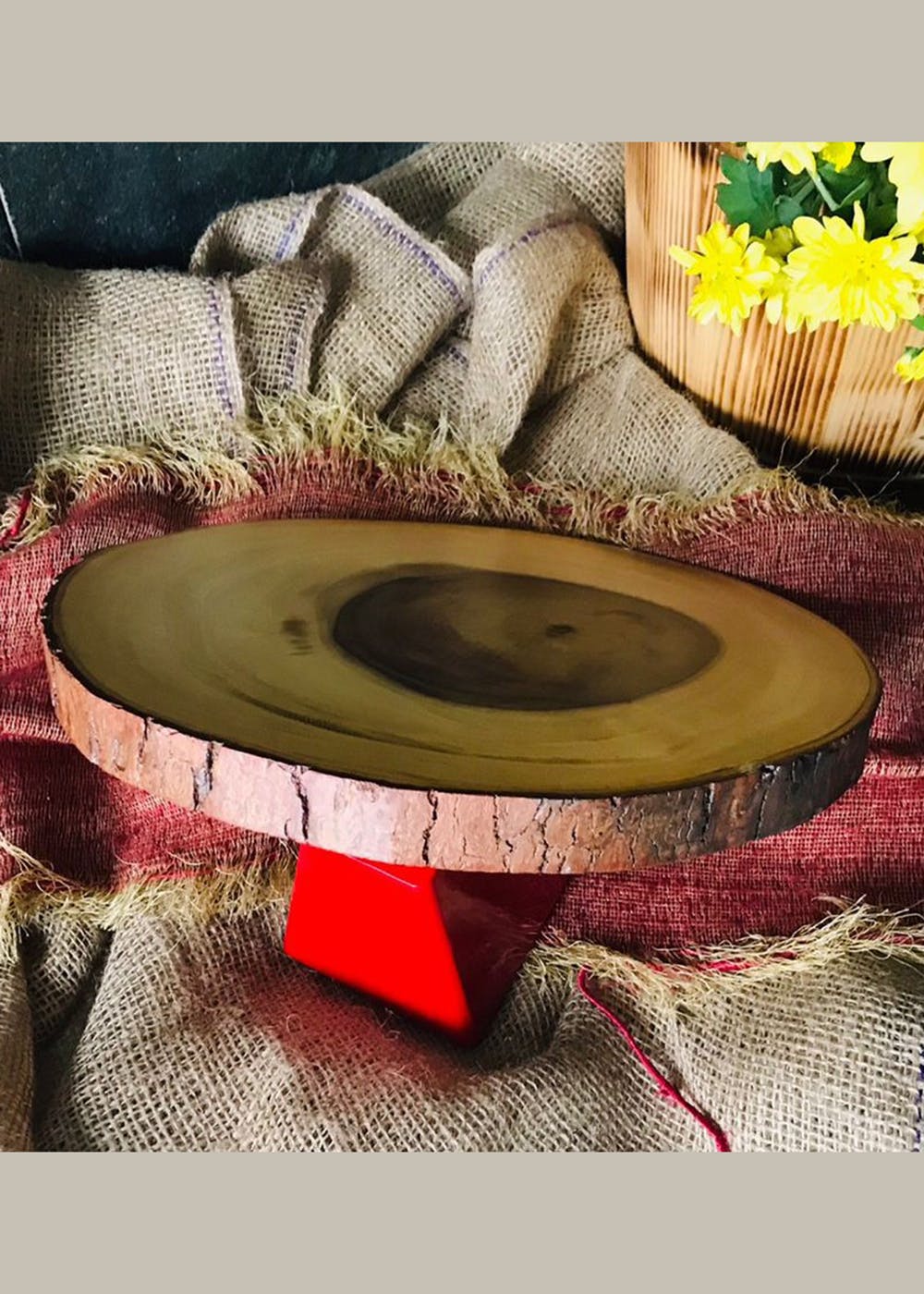 Get Wooden Solid Cake Stand at ₹ 1575 | LBB Shop