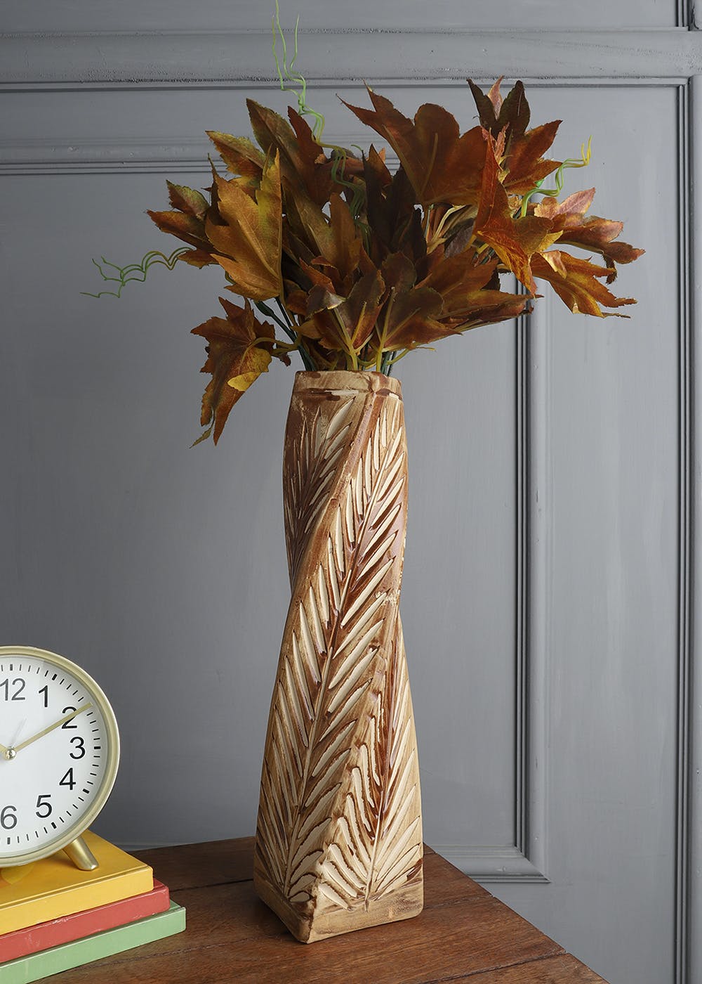 Get Brown Decorative Fuzzy Indoor Ceramic Vase at ₹ 779 | LBB Shop