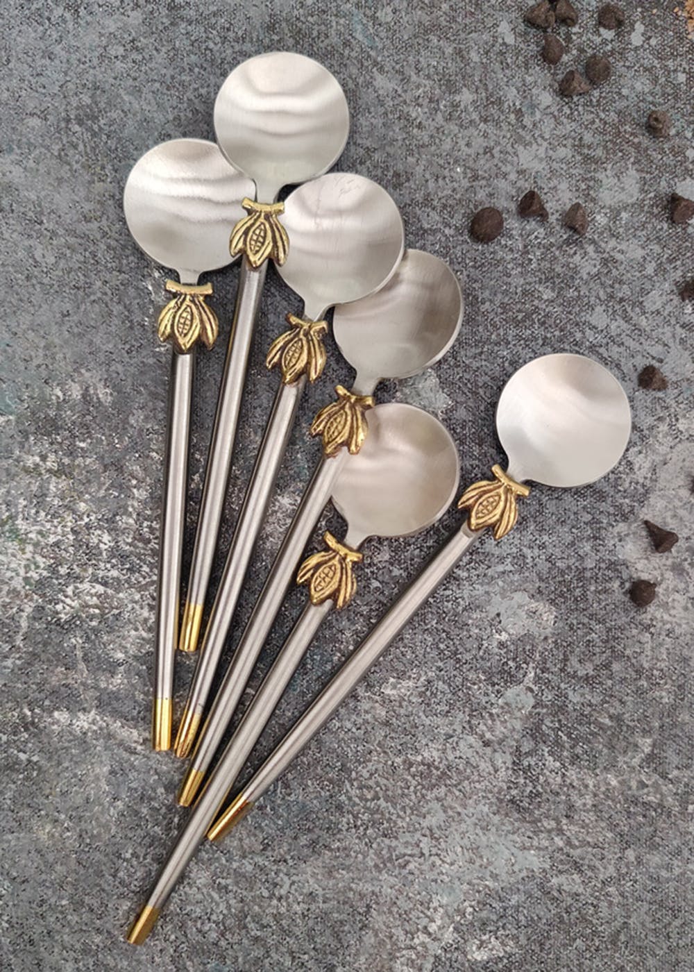 Get Cacao - Dessert Spoon Set (6 pc) at ₹ 1950 | LBB Shop