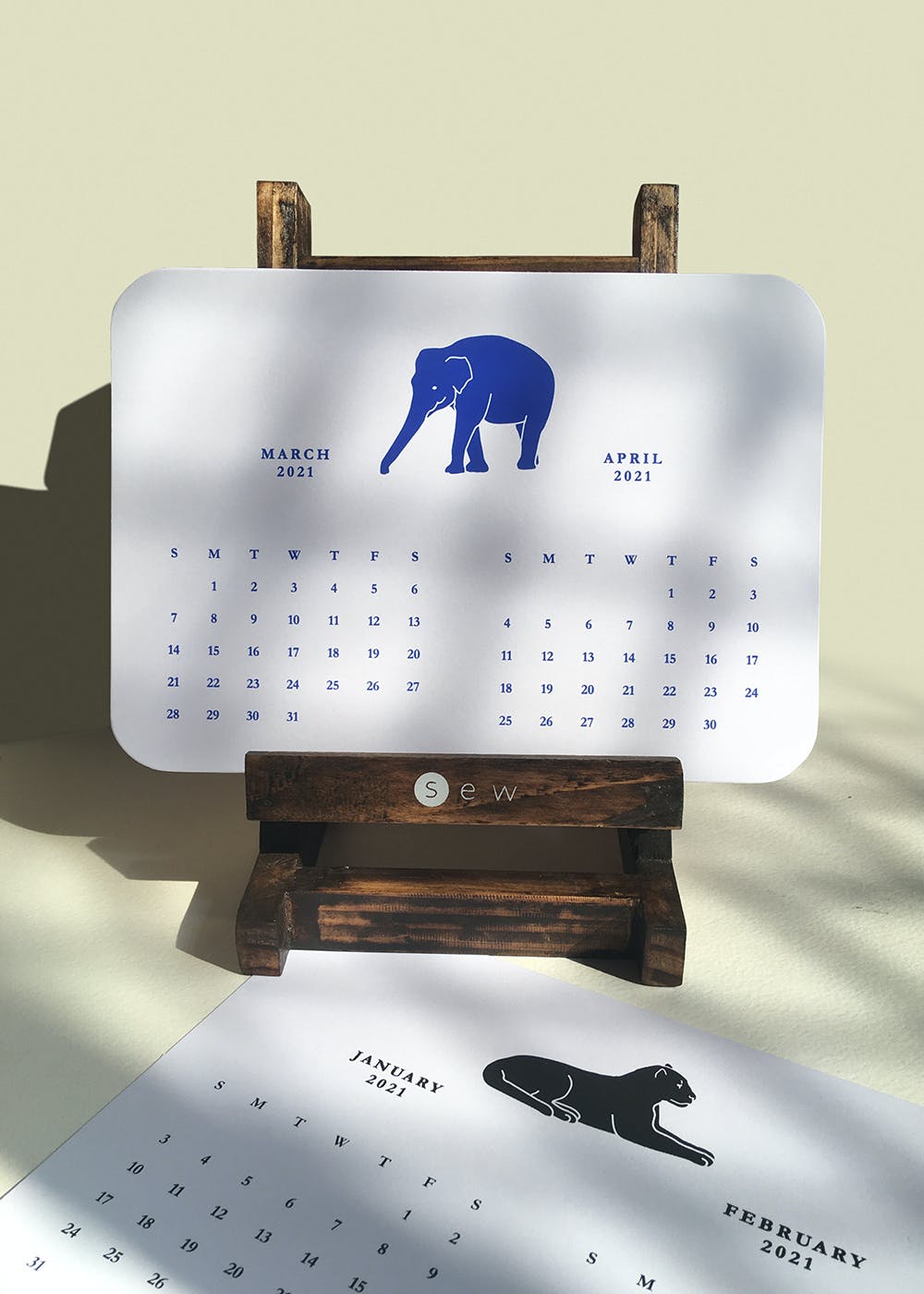 Get Jungle Themed Handmade Desk Calendar at ₹ 960 | LBB Shop