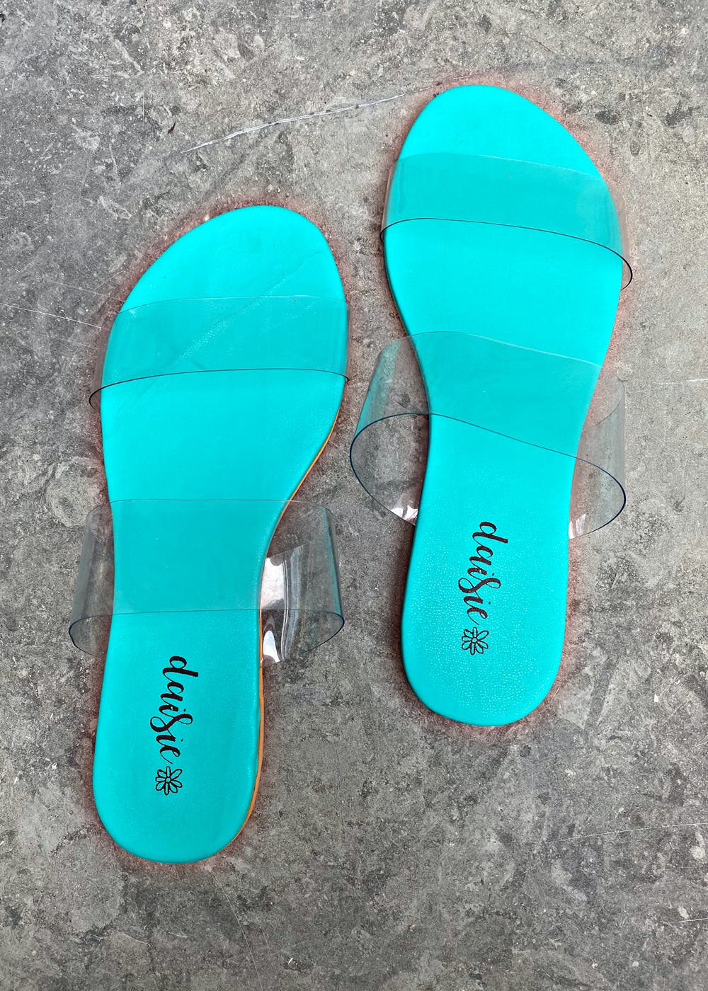 Get PVC Dual Strap Detail Candy Blue Slides at ₹ 1400 | LBB Shop