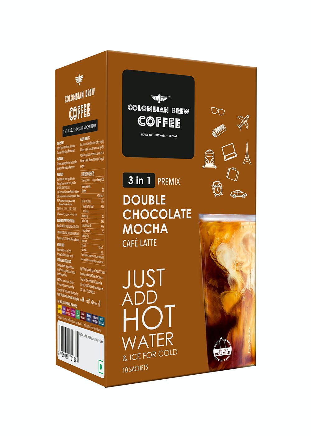 Get Double Chocolate Mocha Premix - 10 Sachets at ₹ 170 | LBB Shop