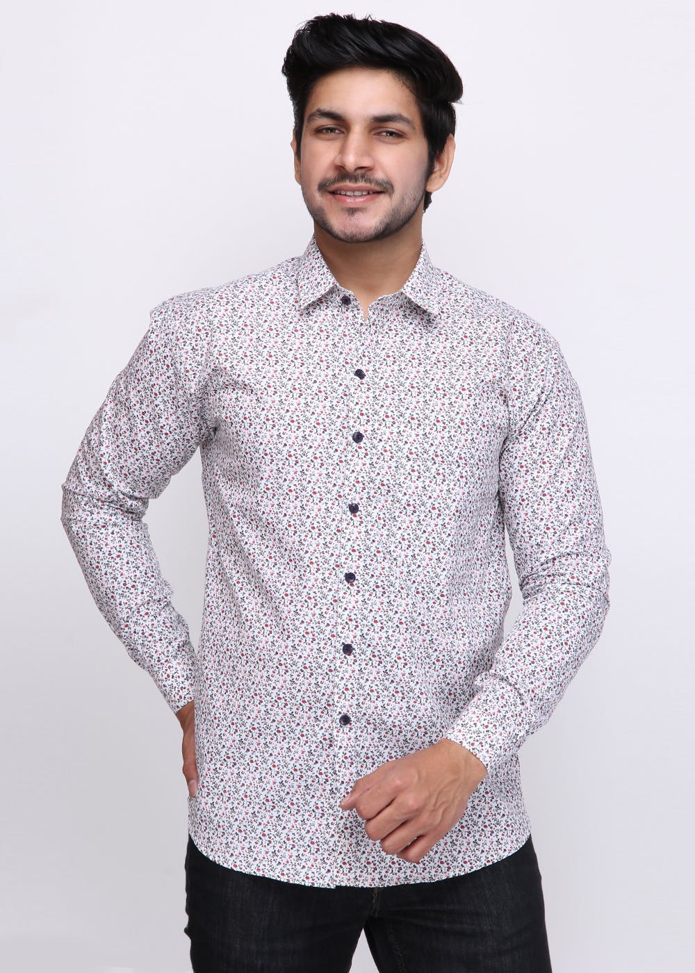 Get Delicate Floral Printed White Casual Shirt at ₹ 958 | LBB Shop