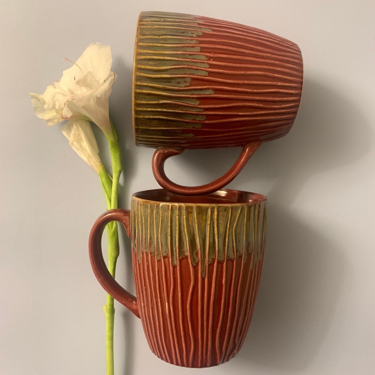 Get Glossy Red Coffee Mug (Set of 2) at ₹ 664 | LBB Shop