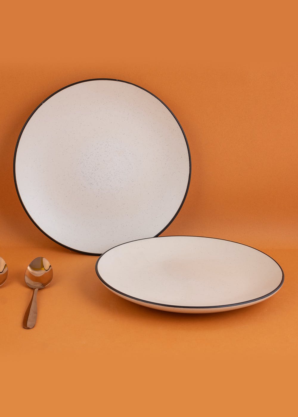 Get White Ceramic Full Dinner Plate (Set of 2) at ₹ 899 | LBB Shop