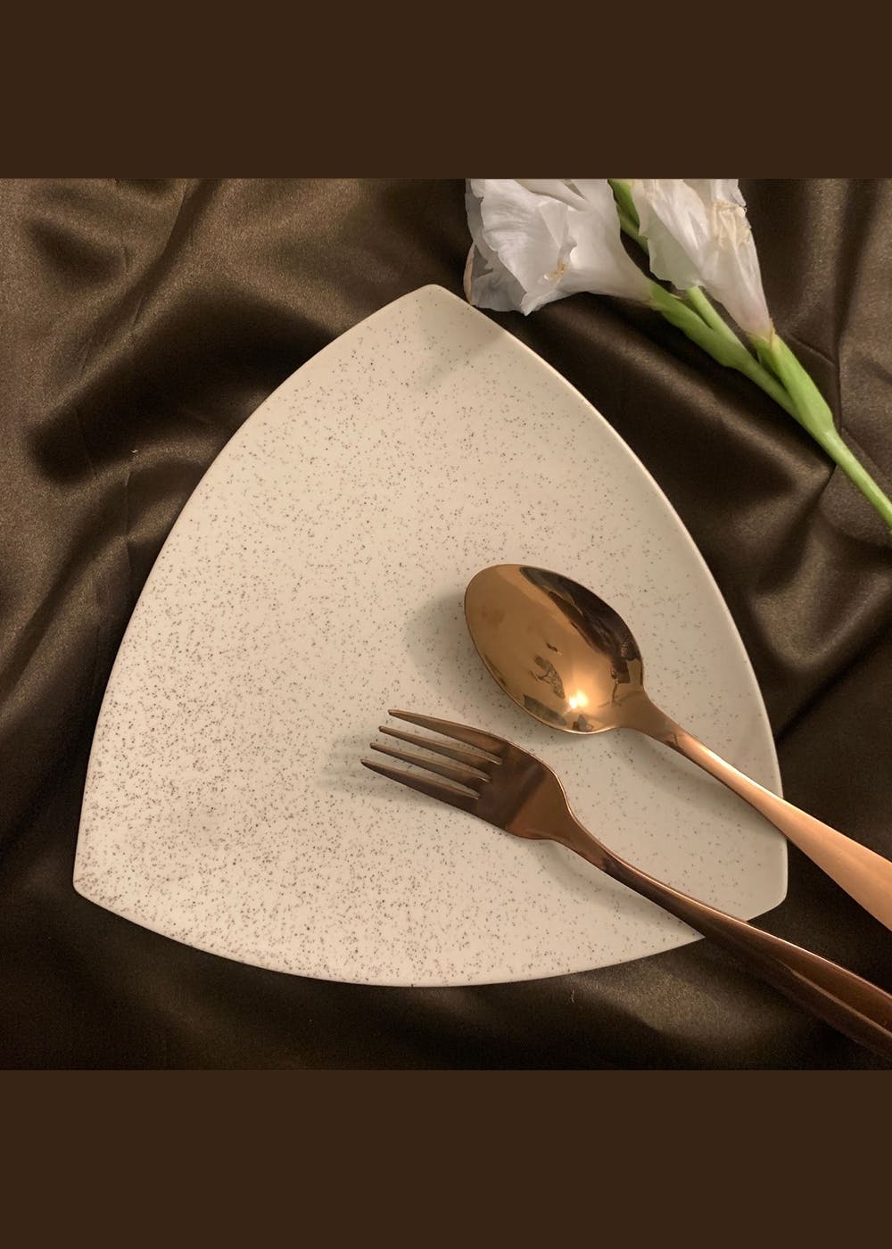 Get White Triangular Ceramic Quarter Plate - Set of 2 at ₹ 699 | LBB Shop