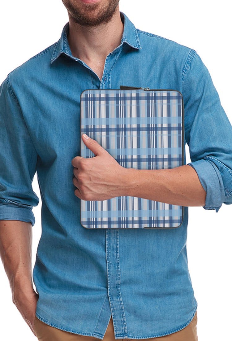 Get Chequered Grid Laptop Sleeve 13'' at ₹ 979 | LBB Shop