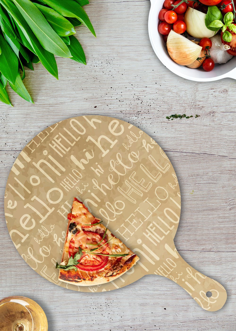 Get Golden Abstract Wooden Platter at ₹ 1500 | LBB Shop