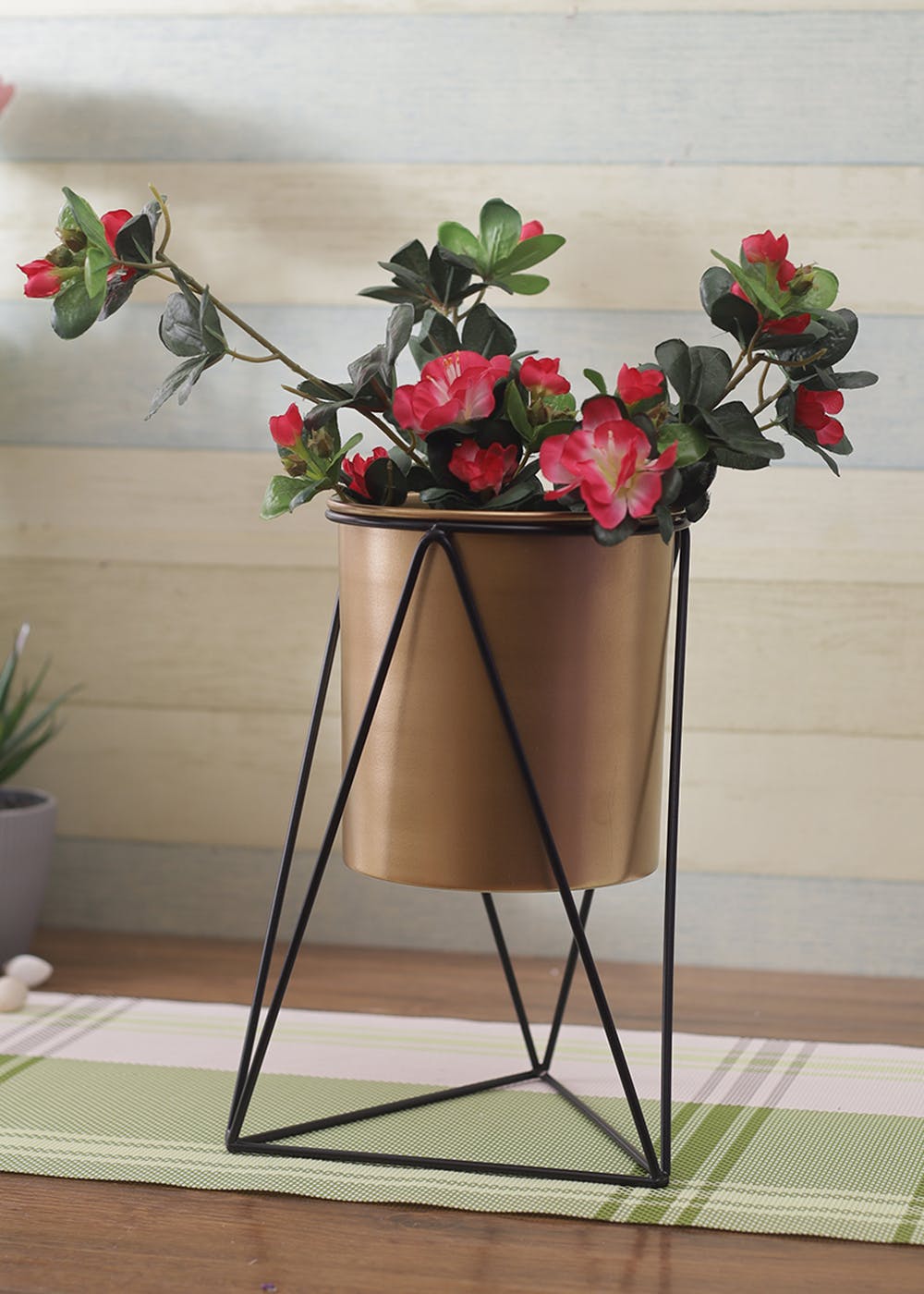 Get Metal Planter with Triangular Stand at ₹ 1399 | LBB Shop